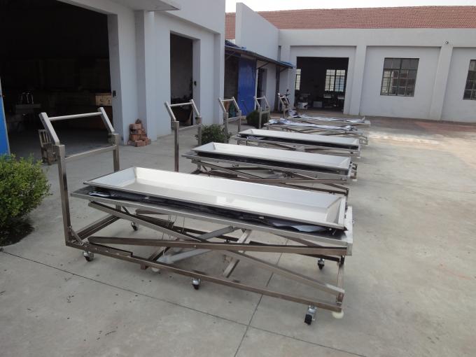 SUS304 SS Electric Elevating Surgical Operating Table Automatic Autopsy ...