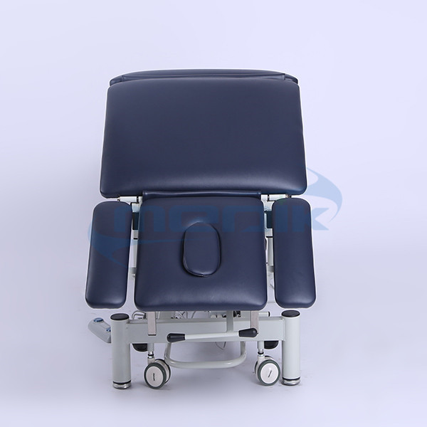 Height Adjustable Medical Office Exam Tables Electric 5 Sections On Casters