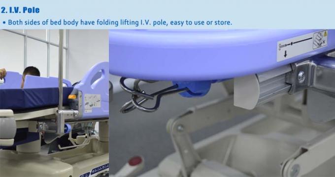 Hydraulic Patient Transport Stretcher Rotating Side Rails For Operation ...