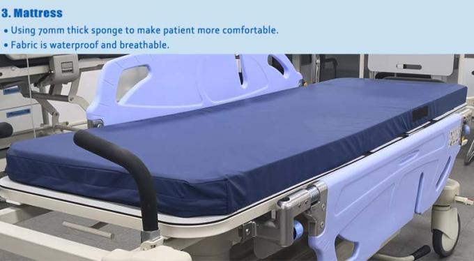Hydraulic Patient Transport Stretcher Rotating Side Rails For Operation ...