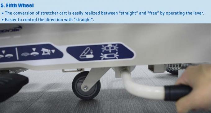 Hydraulic Patient Transport Stretcher Rotating Side Rails For Operation ...
