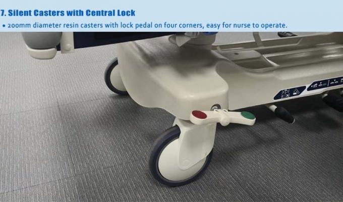 Hydraulic Patient Transport Stretcher Rotating Side Rails For Operation ...
