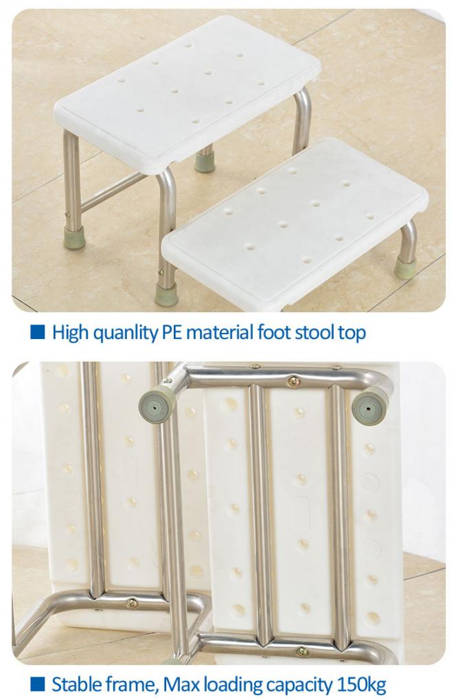 Double Step Medical Foot Step Stool With ABS Platform For Hospital