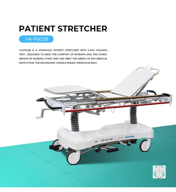 Hydraulic Patient Transfer Trolley Radio Translucent Platform For X-ray ...