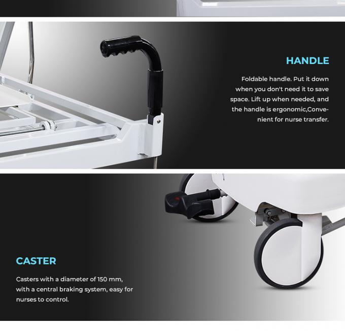Hydraulic Patient Transfer Trolley Radio Translucent Platform For X-ray ...
