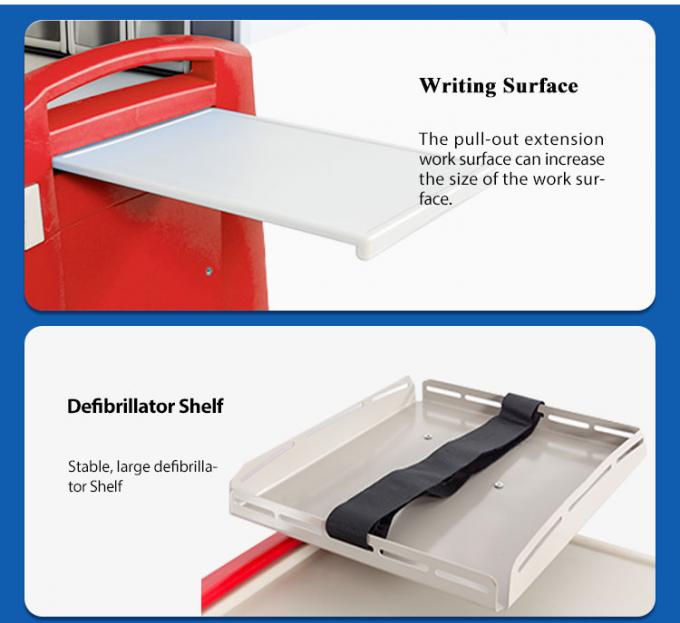 Anesthesia Seamless Drawer Medication Dispensing Trolley , Medicine ...
