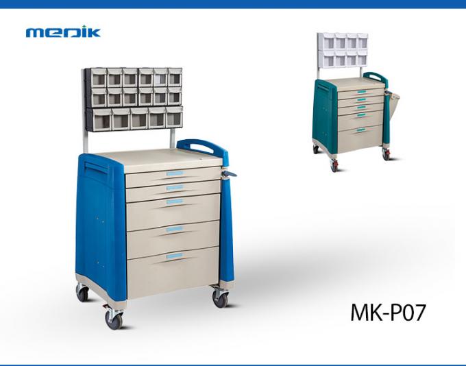 Anesthesia Seamless Drawer Medication Dispensing Trolley , Medicine ...