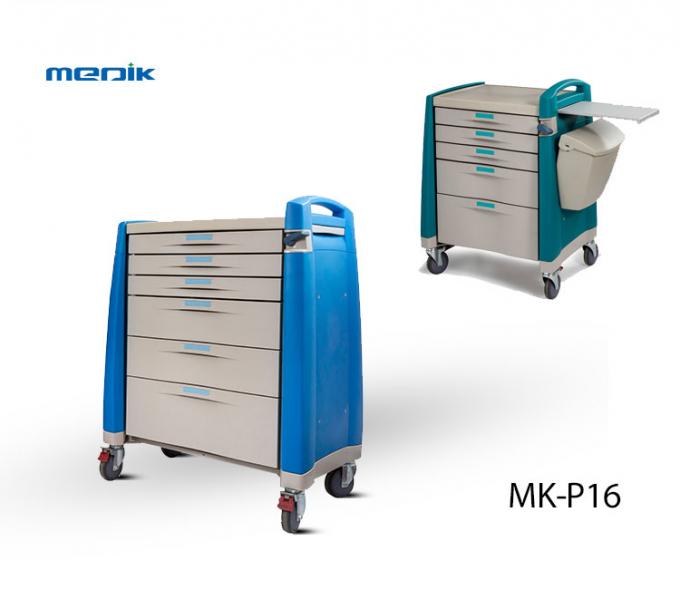 Anesthesia Seamless Drawer Medication Dispensing Trolley , Medicine ...