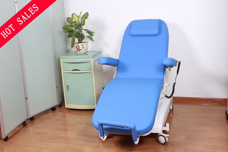 Semi Fowler Blood Donor Chair , Mobile Patient Dialysis Chair for ...