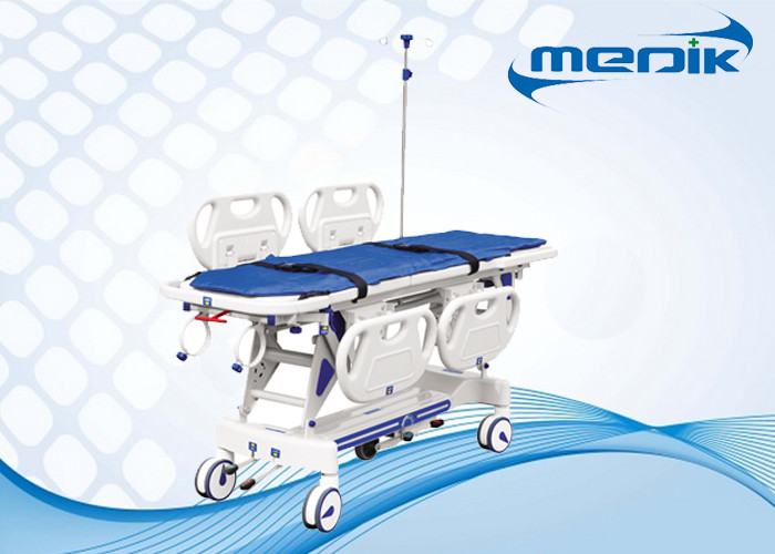 Height Adjustable Luxury Patient Transportation Trolley With 4 Pcs PP ...