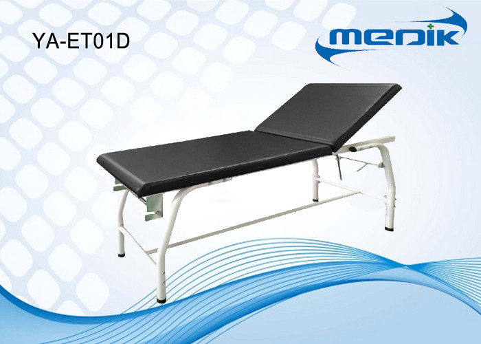 Two Section General Examination Bed Black Color For Medical Office