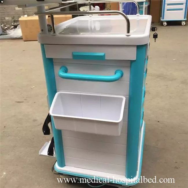 ABS Plastic Medical Trolleys , Hospital Drug Transfer Trolley